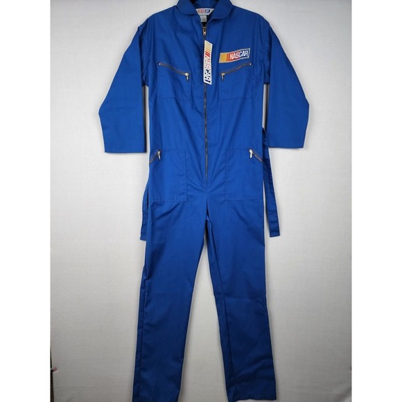 Nascar | Other | Nwt Vintage 98s Nascar Blue Mechanic Coveralls Made In ...